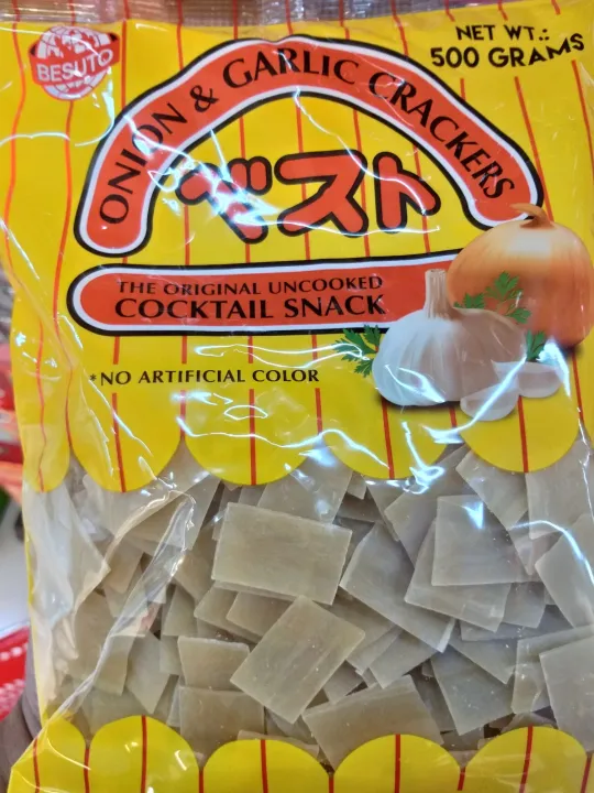BESUTO ONION & GARLIC CRACKERS (500g.) the original uncooked snack ...