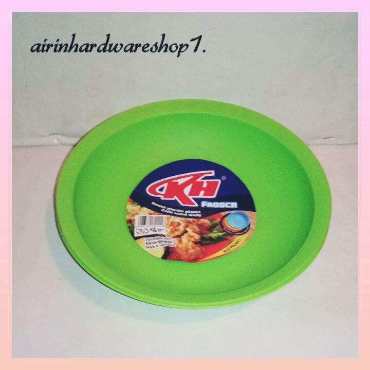Piring makan plastik cekung 9 inc tebal | piring plastik ringkok frosca ...