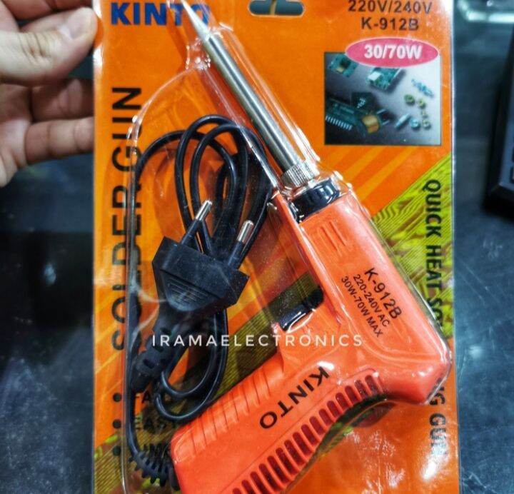 Solder Tembak Kinto 30 atau 70w max Soldering Gun Quick Heat 220v ...