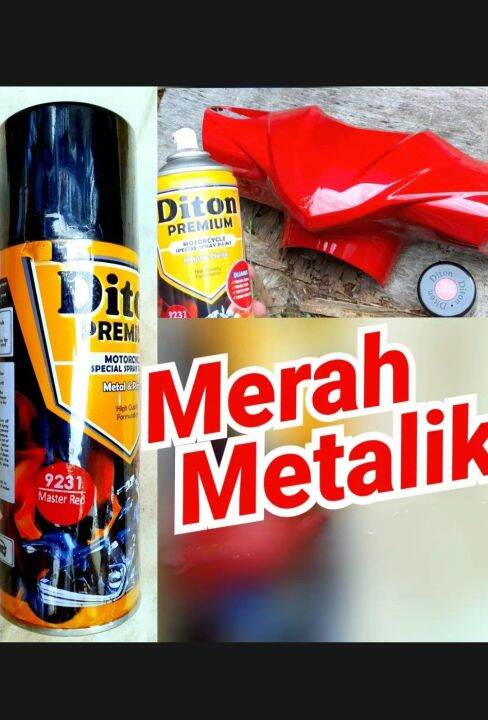 PYLOK DITON PREMIUM MERAH METALLIC CAT SEMPROT DITON MASTER RED 9231 ...