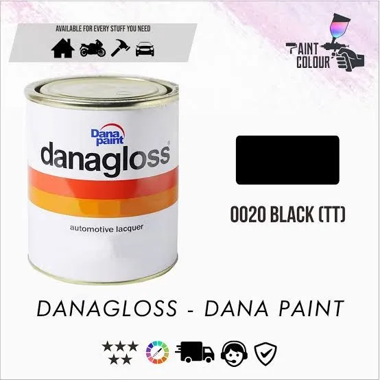CAT DANAGLOSS BLACK TT 0020 CAT HITAM MENGKILAP 1KG | Lazada Indonesia