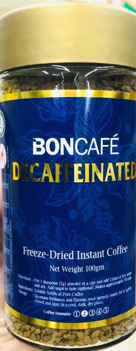 Boncafe Decaffeinated Freeze-Dried Instant Coffee 100g | Lazada PH