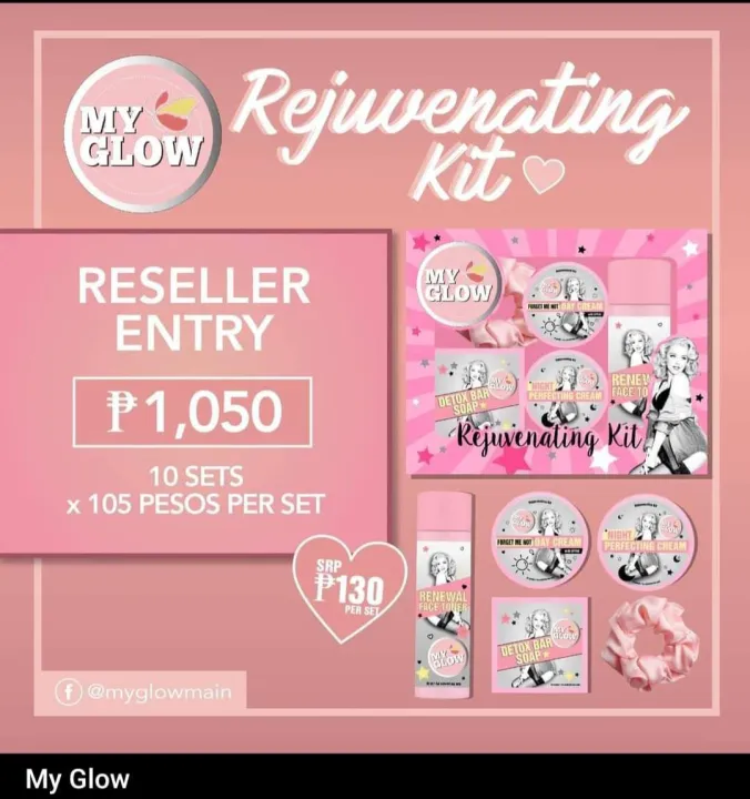 My Glow Rejuvenating Kit Mild, 10 sets per Reseller package (consist of ...