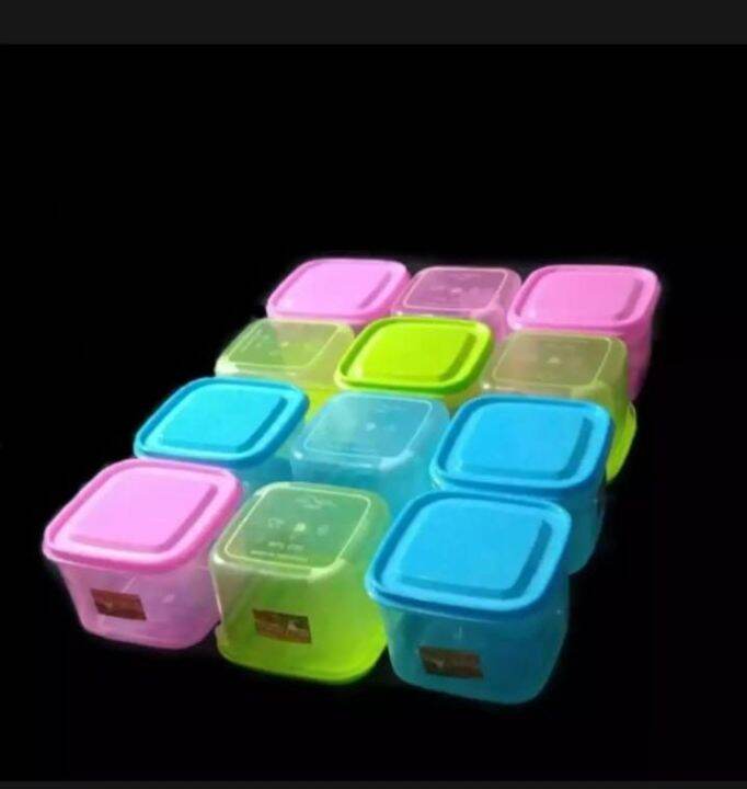 toples plastik mini toples kotak anti pecah anti panas \ 1lusin ...