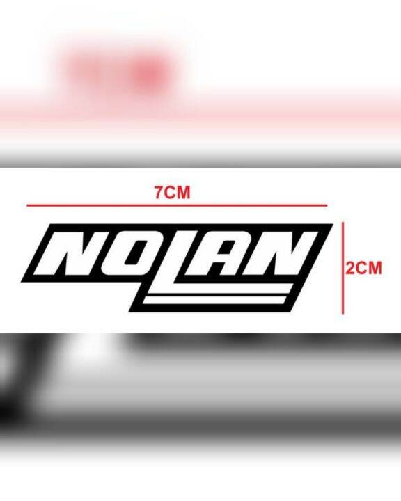 STICKER CUTTING NOLAN HELMET 7 X 2 cm | Lazada Indonesia