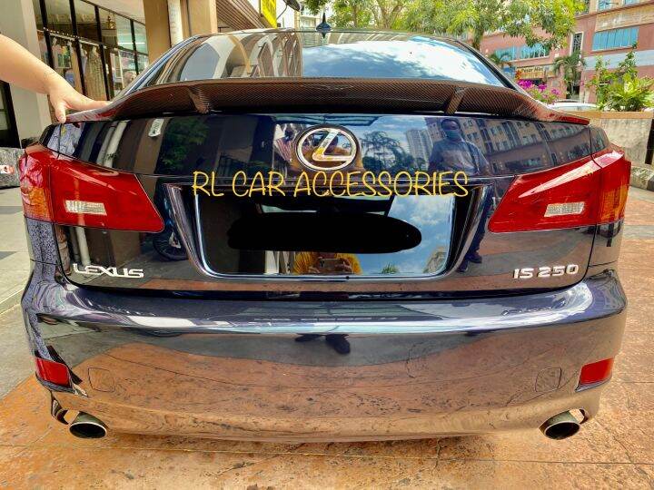Lexus is250 is 250 renntech carbon fiber ducktail lip spoiler 2006 2007 ...