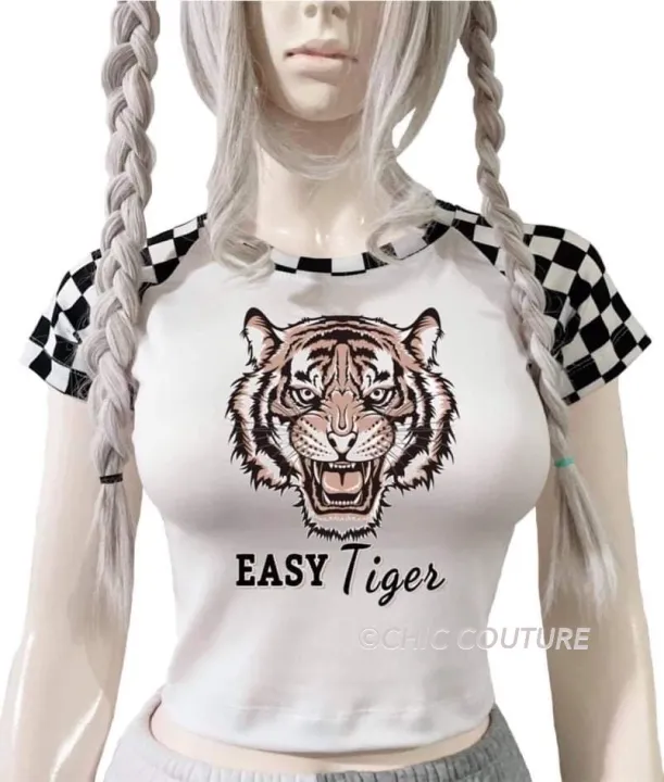 EASY TIGER CROP TOP MILLENIAL | Lazada PH