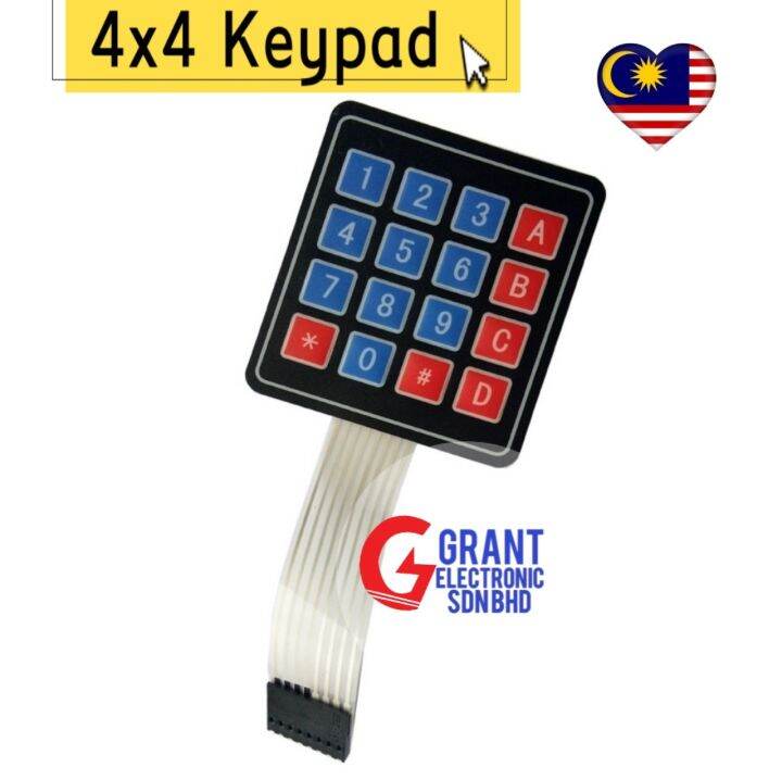 4x4 Keypad Membrane / matrix Button switch for arduino keyboard | Lazada