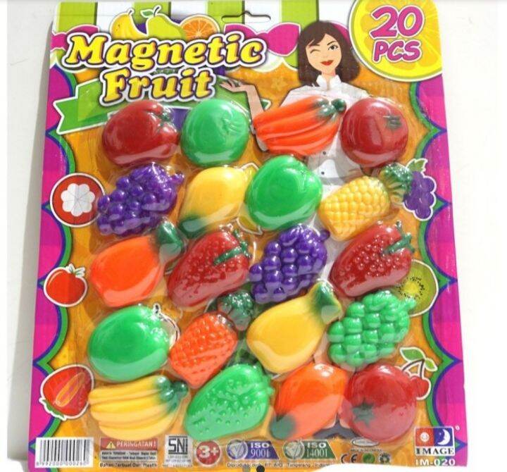 Mainan Anak Magnetic Buah / TEMPELAN KULKAS IM 020 / BC | Lazada Indonesia