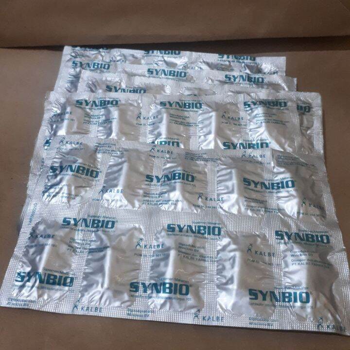 [Strip 10 kapsul] SYNBIO probiotik dan prebiotik | Lazada Indonesia