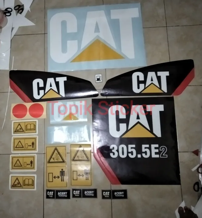 Stiker Excavator CAT 305.5E2 Decal Alat Berat | Lazada Indonesia
