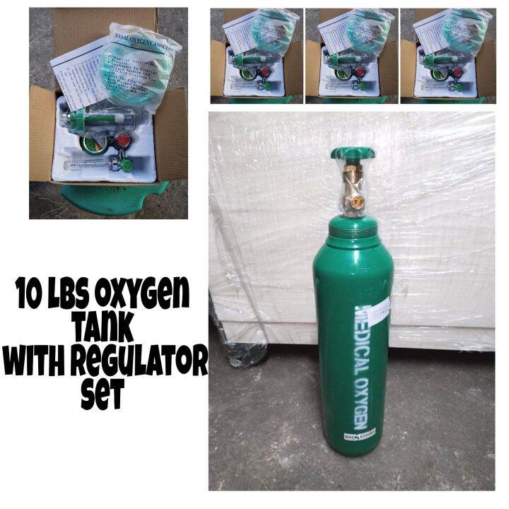 10 LBS medical oxygen tank with regulator full content good quality ...