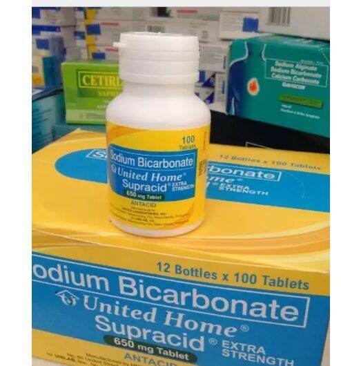 Sodium bicarbonate 650mg original (Supracid) extra strength(2025-26 ...
