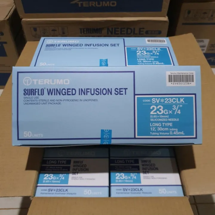 Wing Needle 23g Terumo isi 50 Wing 23 Terumo Needle Wing | Lazada Indonesia