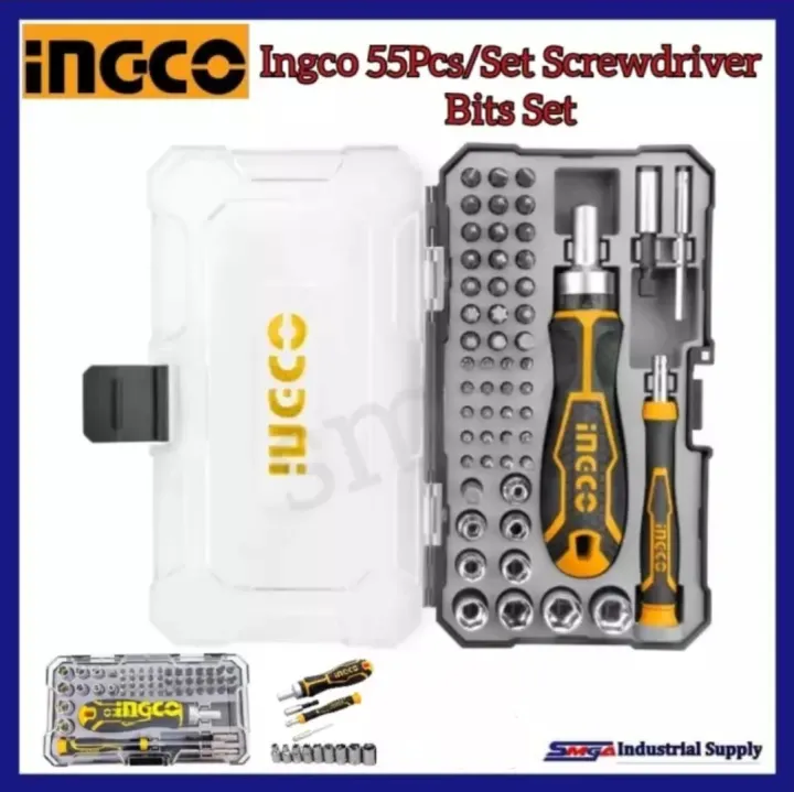 Ingco 55pcs/set Screwdriver Bits HKSDB0558 | Lazada PH