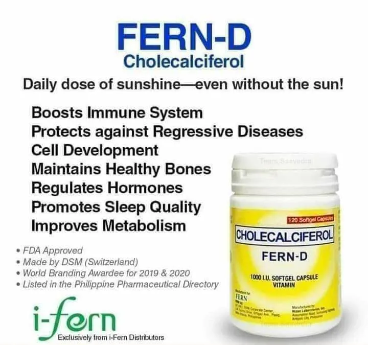 Fern D Vitamin D 💥💪💚100% Authentic 120 capsules. multivitamins ...
