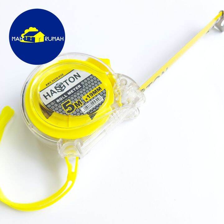 HASSTON PROHEX - Meteran Rol 5meter Transparan Roll Bening 5m x 19mm ...