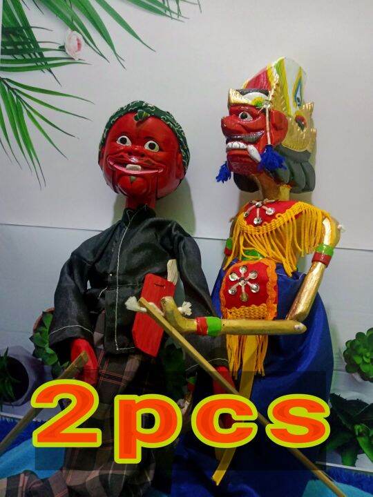 wayang golek Cepot dan Rahwana isi 2 | Lazada Indonesia