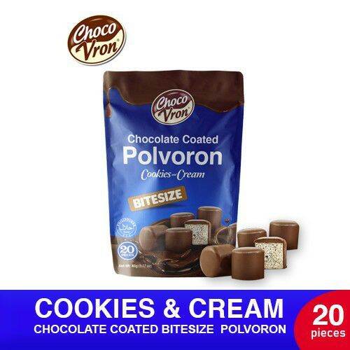 Choco Vron Chocolate Coated Polvoron BiteSize 80g | Lazada PH
