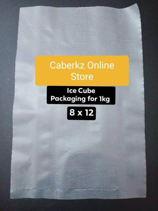 100pcs Ice Cube Bag 8x12 Good for 1kg plain only | Lazada PH