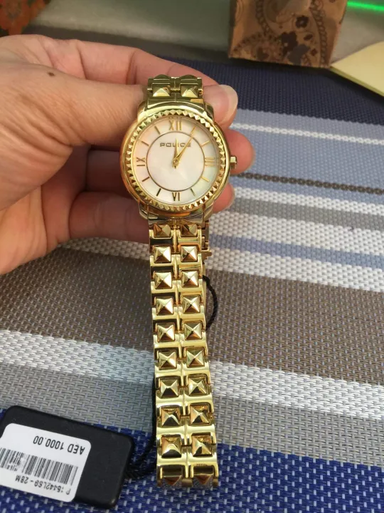Police Ladies Stainless Steel Watch (Gold) Mother of Pearl dial | Lazada PH