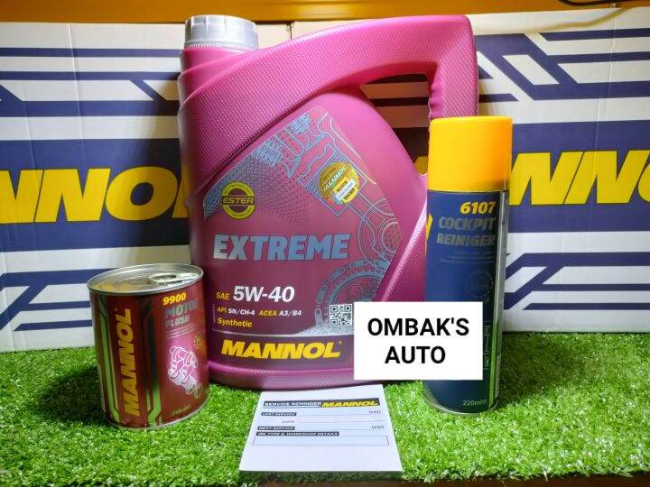 MANNOL 7915 5W40 EXTREME + FULLY SYNTHETIC + ESTER + 100% ORIGINAL ...