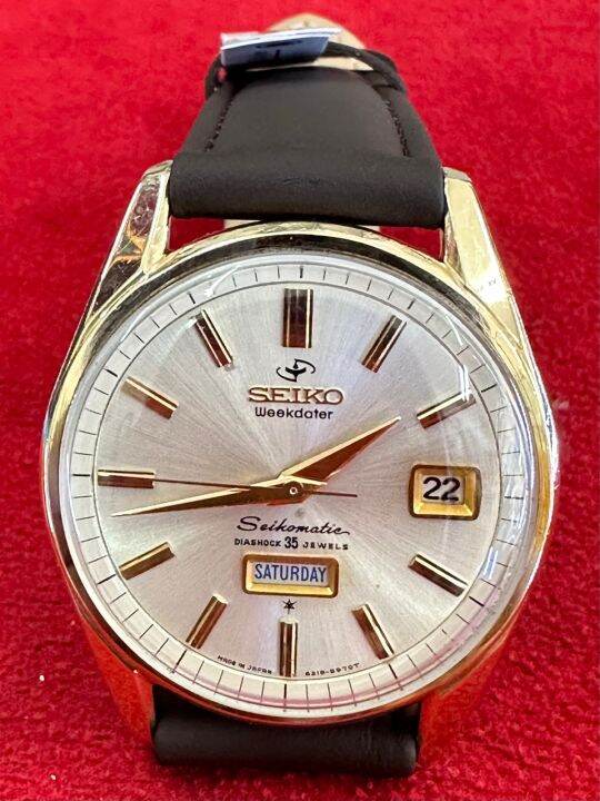 Seiko Weekdater Seikomatic Diashock 35 jewels Automatic ฝาหลังราชาปลา ...