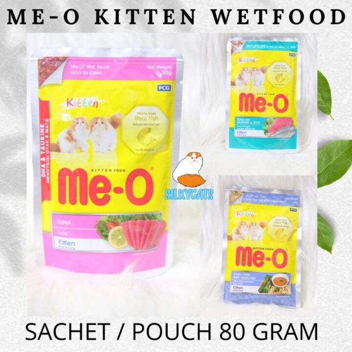 Me-o sachet / pouch wetfood kitten 80gr. meo sachet makanan basah ...