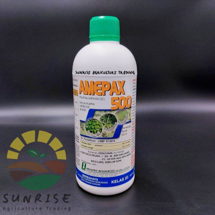 500ml Amepax 500/ ametryn/ Racun Rumput Degil/ Racun susu/ Racun Rumpai ...