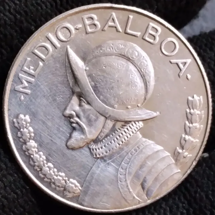 BALBOA Panama Silver Coin 1970 visible hairlines obverse and reverse ...