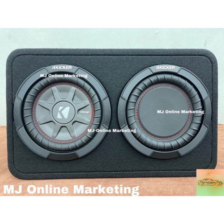 Kicker Car Audio CompRT 8 inch Thin Loaded Enclosure with Reflex ...