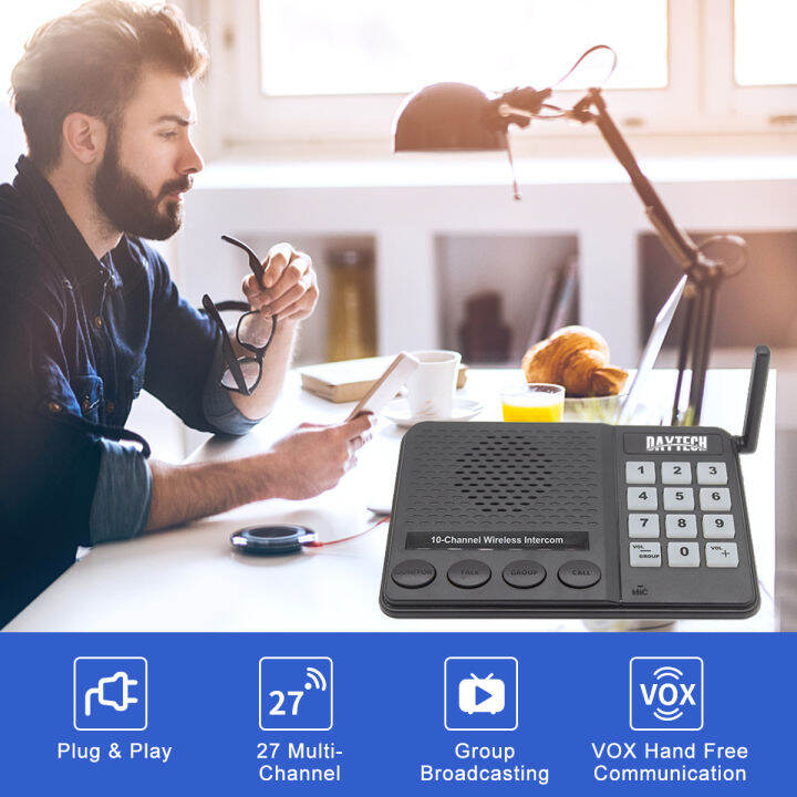 Chunhee Home wireless intercom room-to-room intercom system Wireless ...