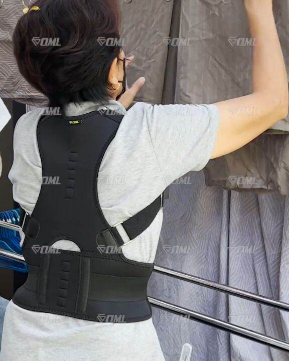 OML Welly-R เสื้อพยุงหลัง ปรับหลังตรง + พยุงแผ่นหลัง เสื้อบล็อกหลัง เข็มขัดพยุงหลัง เสื้อดัดหลัง ...