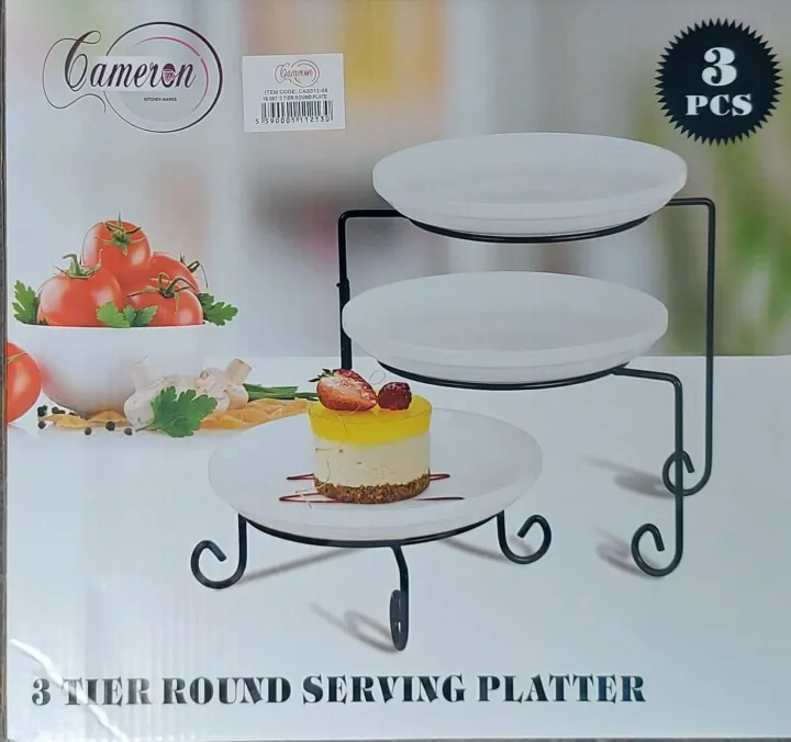 3 tier Round Serving Platter (10.75 inches diameter) | Lazada PH