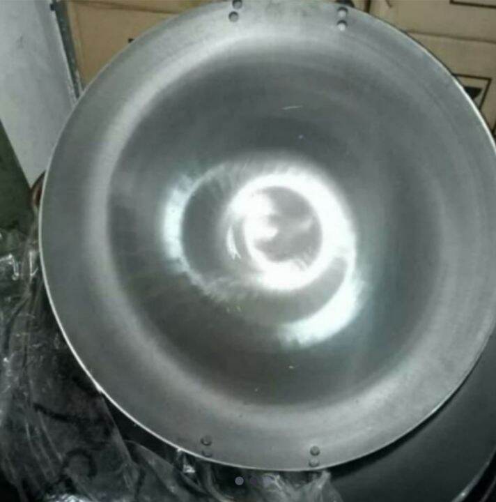 wajan baja putih import Wook baja putih penggorengan besar pelat baja ...