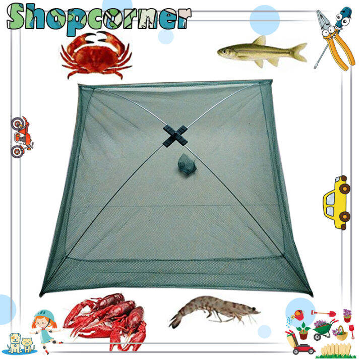 80cm Jala Udang Lipat Perangkap Udang Perangkap Kepiting Perangkap Ikan ...