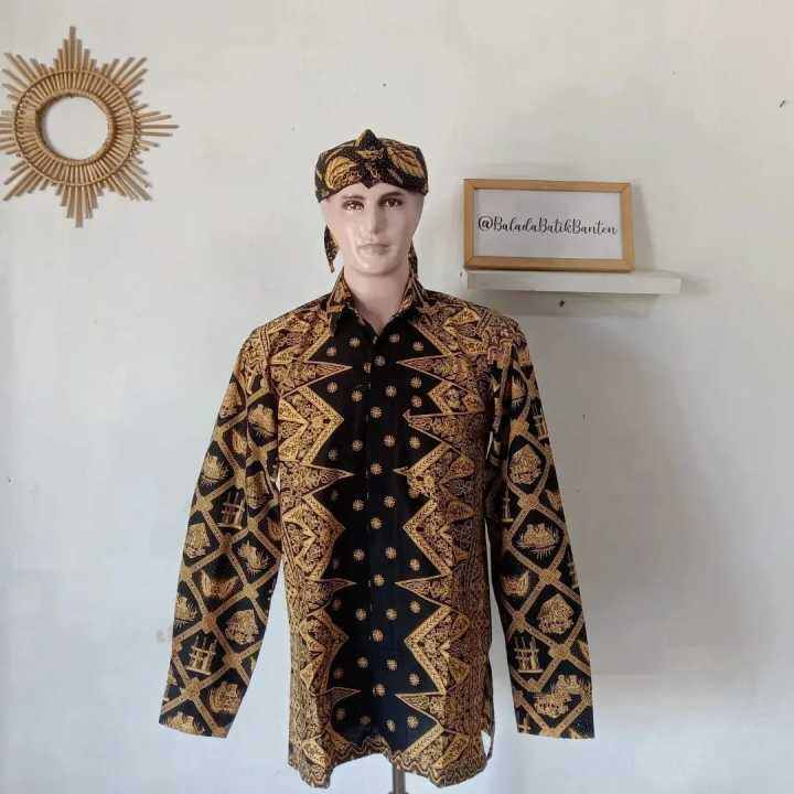 Kemeja dan Atasan Batik Baduy Banten warna Gold | Lazada Indonesia