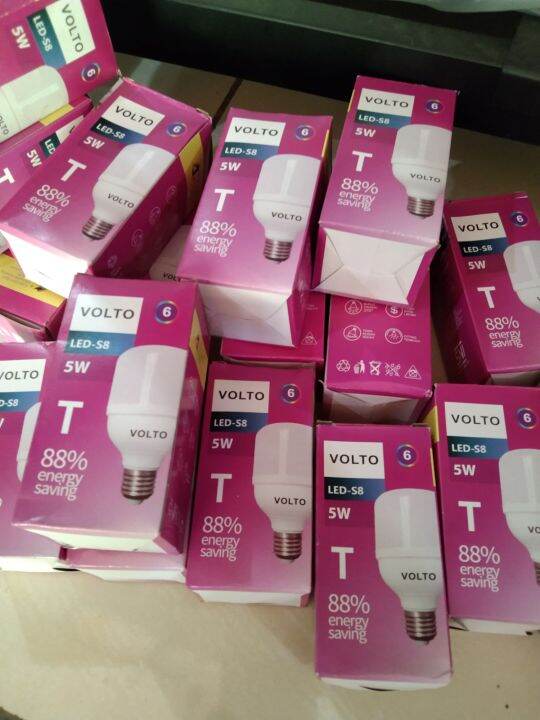 Led volto 5watt jumbo warna putih murah dan terang kuat tahan lama ...