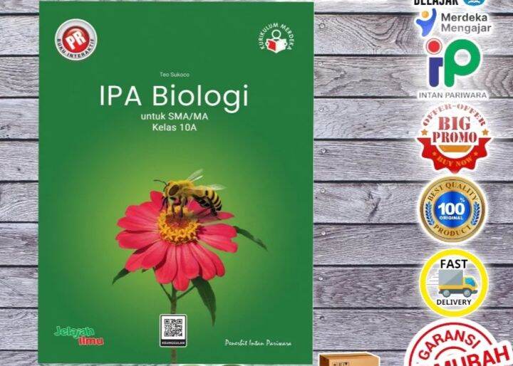 Buku lks pr interaktif IPA Biologi kelas X, 10 SMA Semester 1 kurikulum merdeka tahun 2023 Intan ...