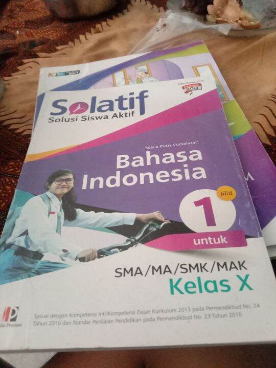 buku solatif solusi siswa aktif bahasa Indonesia SMA kelas x | Lazada ...