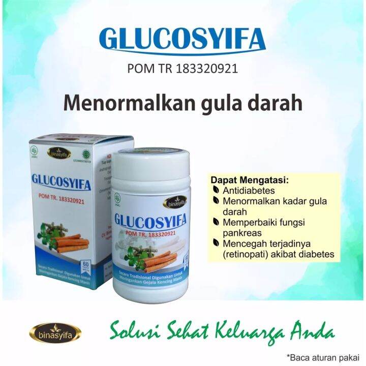 Obat Diabetes Herbal Paling Ampuh!! GLUCOSYIFA Original Obat Penurun ...