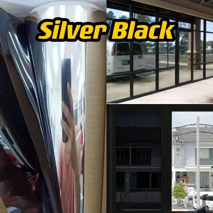 Tinted Rumah/ Silver Black/ Tinted Office/ Tinted DIY | Lazada