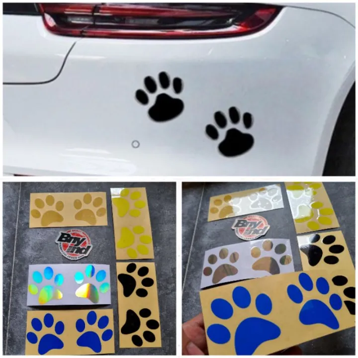 STICKER STIKER TELAPAK KAKI KUCING ANJING ISI 2 CUTTING | Lazada Indonesia