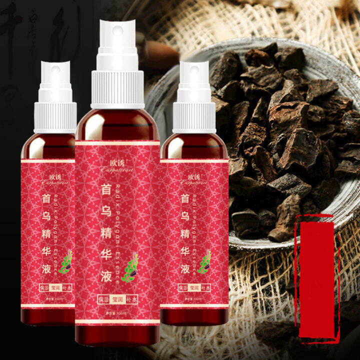 Polygonum Multiflorum White Hair Treatment Spray 100ml White Gray Hair ...