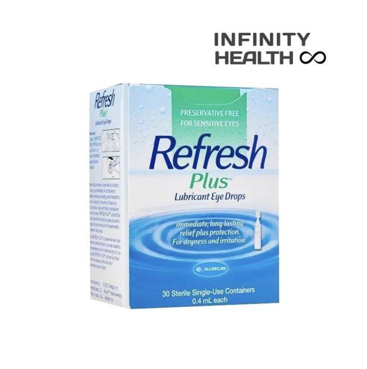 Refresh Plus eye drops (30x0.4ml)(exp 12/24) | Lazada
