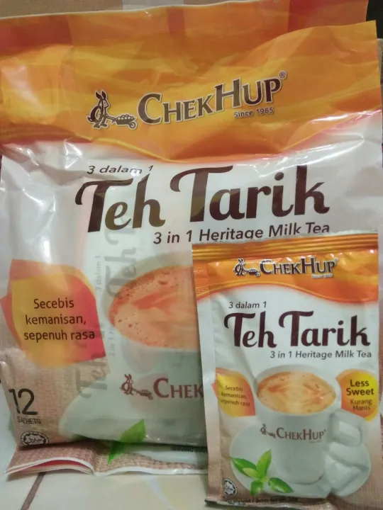 ChekHup Teh Tarik Less Sweet - 3in1 Coklat Hazelnut- Cham Tarik-Kopi ...