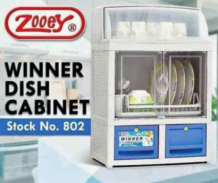 ZOOEY Winner Dish Organizer Cabinet With Drawer | No.802 Model | Lazada PH