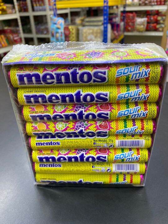 Mentos Sour Mix Rolls 24x37g | Lazada