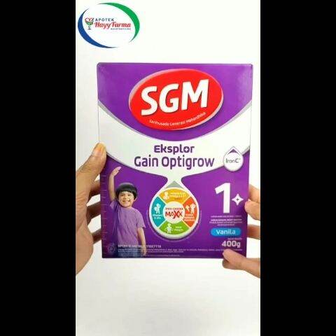 SGM Eksplor Gain Optigrow Umur 1-3 Tahun Rasa Vanilla 400 Gr | Sgm ungu | SGM Gein | Susu ungu ...
