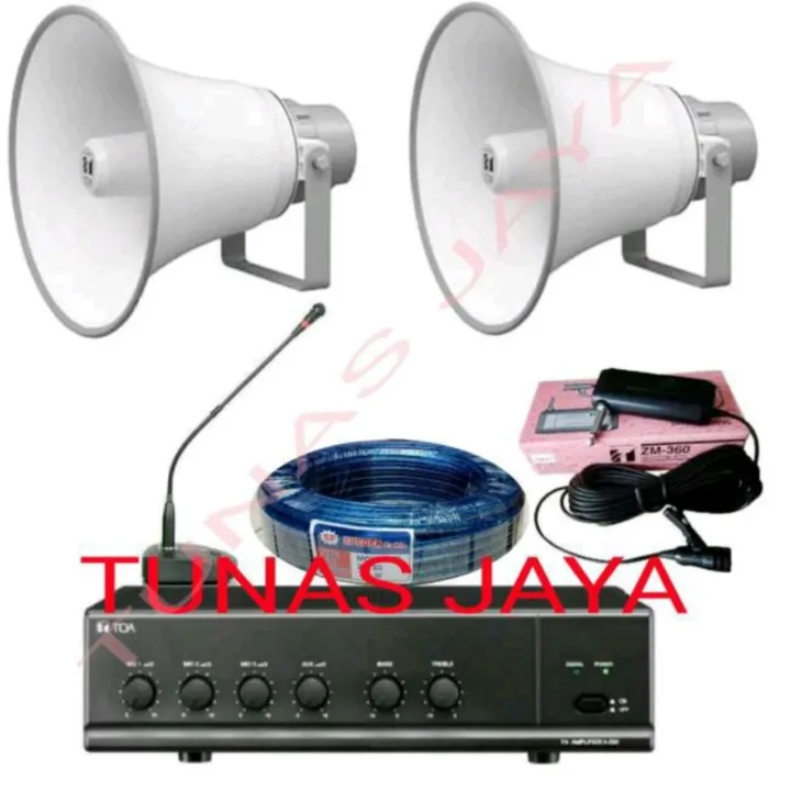 PAKET TOA 2 SPEAKER TOA PAKET SOUND SYSTEM MASJID DAN MUSHOLLA PAKET ...